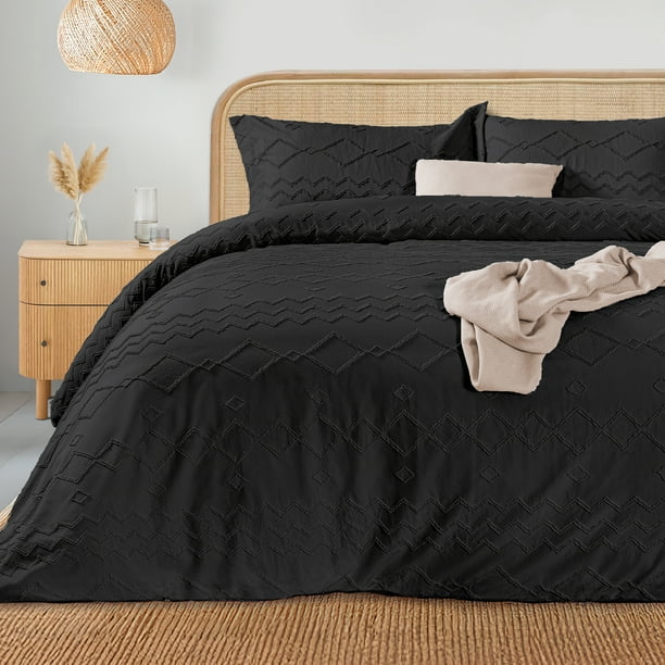 Dreamlab Duvet Con Textura, Queen, Color Negro. Estilo Bohemio Boho ...
