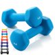 Fitness Set of 2 Neoprene Dumbbell Hand Weights, Anti-Slip, Hand ...