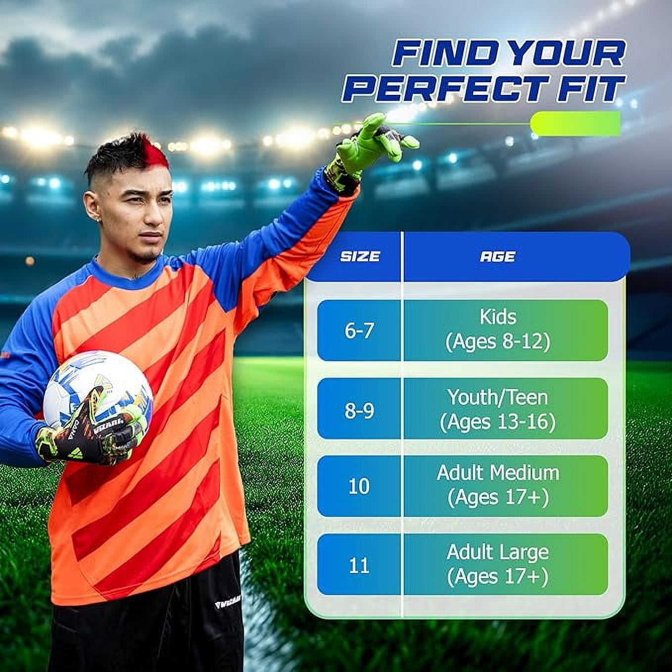 Goalkeeper Gloves Adult Best Goalie Gloves For Youth Soccer Players And ...