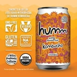 Humm Kombucha Tea, Mango Passionfruit, Probiotic, Organic, 12oz Can ...