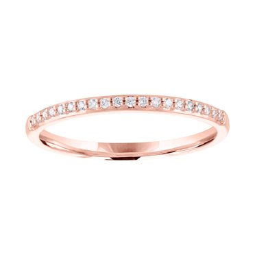 14kt Yellow Gold Plated Diamond Accent Stackable Heart Ring - Walmart.com