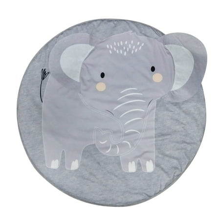 Kids Nursery Rug Elephant Shaped Mat Round Carpet Cartoon Elephant ...