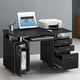 Techni Mobili Super Storage Computer Desk, Espresso - Walmart.com