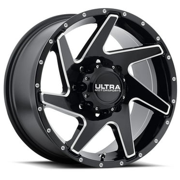 18" Black With Natural Accents Hunter 203 Wheel by Ultra Wheel 203 ...
