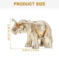 Milisten Set of 3 Small Elephant Resin Statues Decorative Figurines in ...