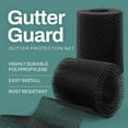 "Home Intuition 2-Pack Easy Cover Plastic Mesh Gutter Guards, 6"" Wide ...