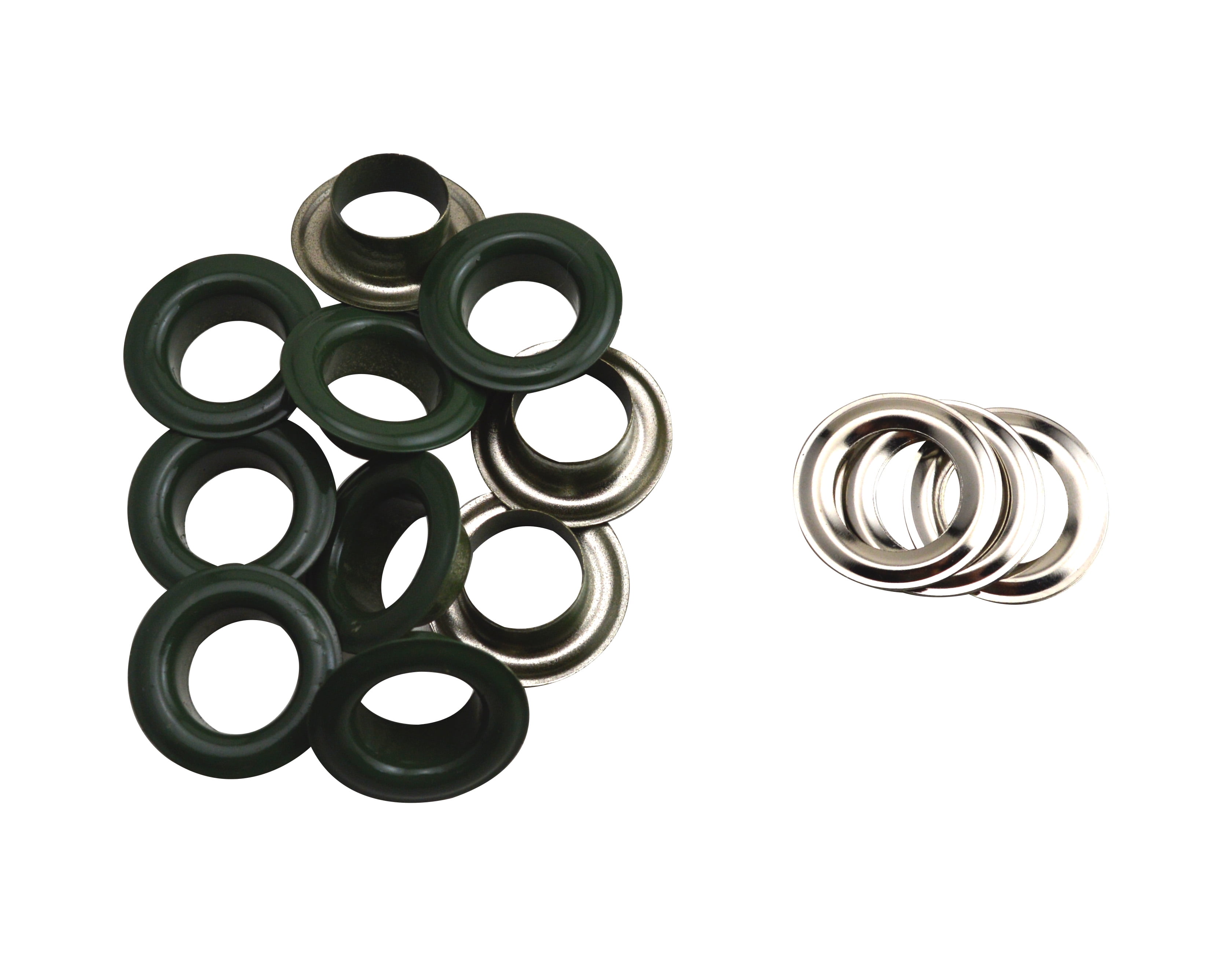 Fenggtonqii 12mm Hole Diameter Army Green Grommets Eyelets with Washer ...