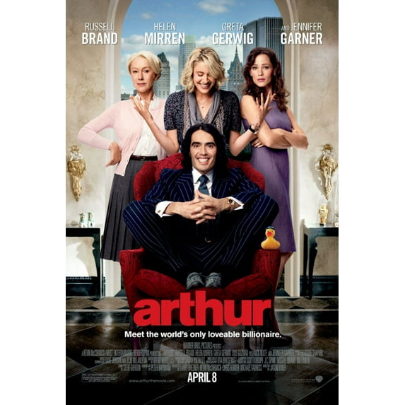 Arthur Movie Poster 24x36 russell brand Unframed, Age: Adults ...