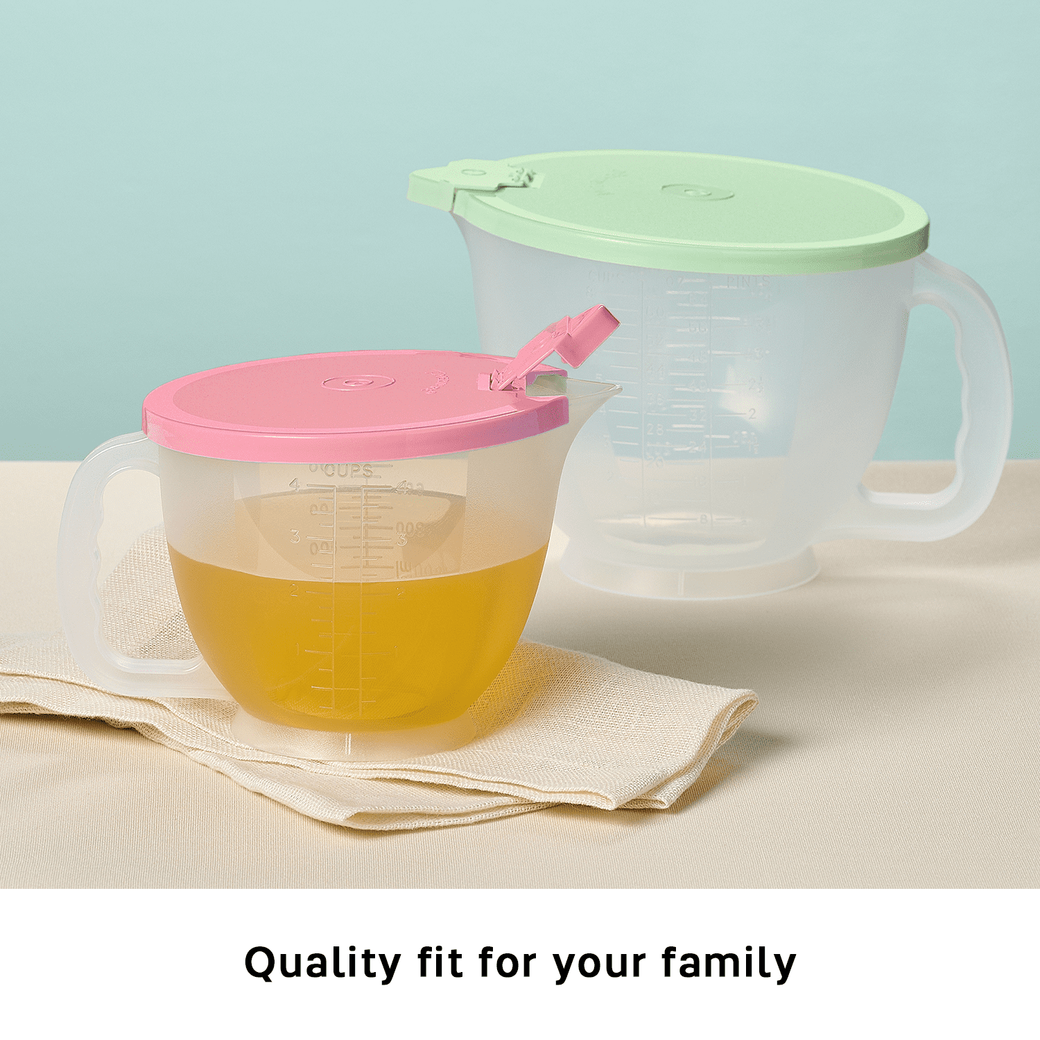Tupperware Classic Mix-N-Store Plastic Pitcher Set with Lids (2 Count ...