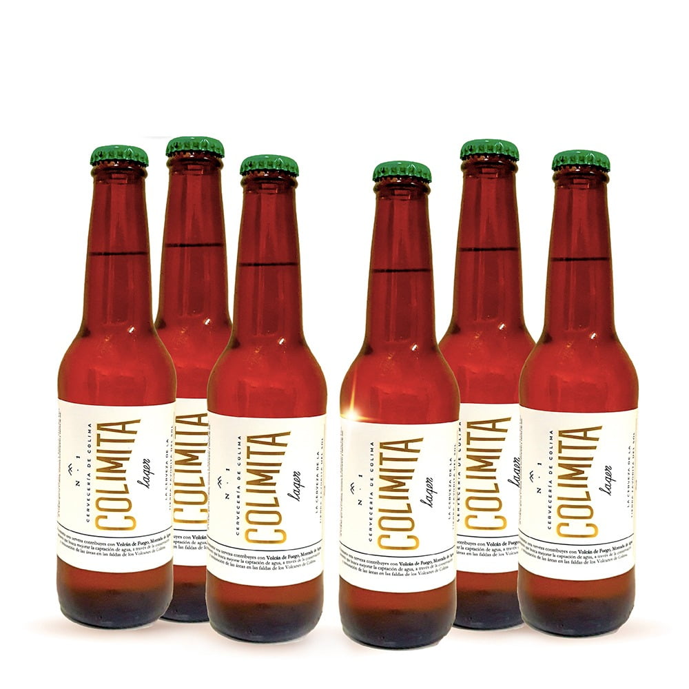 Six Pack Cerveza Artesanal Colimita Lager 355ml C/u Colima Lager ...