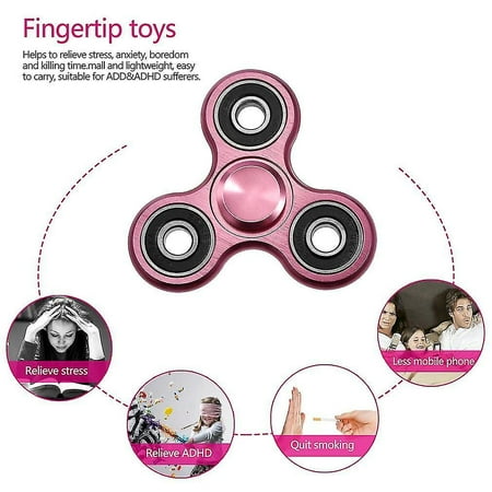 Classic Metal Tri-spinner Hand Finger Spinner Toy Fingertip Relieve ...