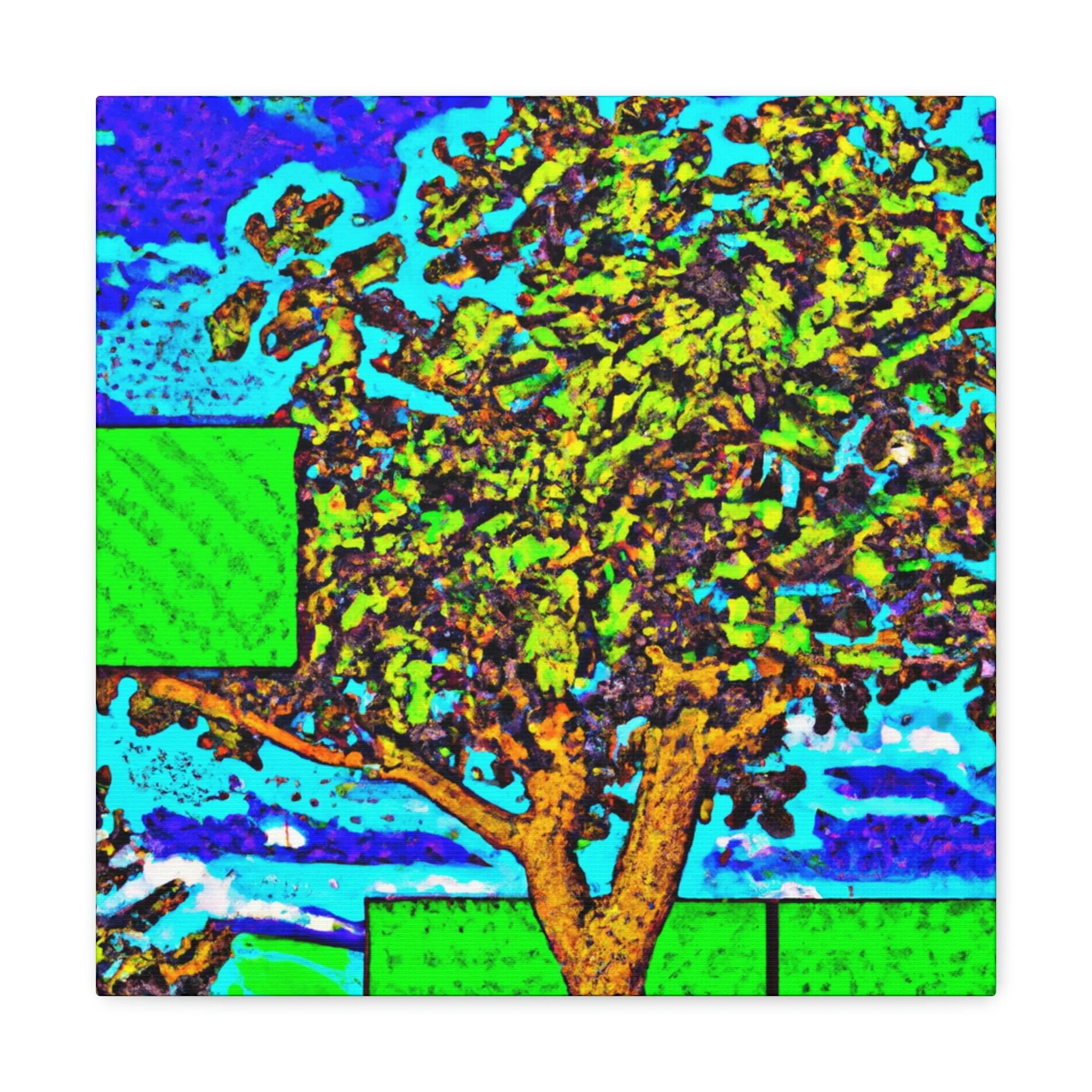 Oak Tree Pop Art. - Canvas - Walmart.com