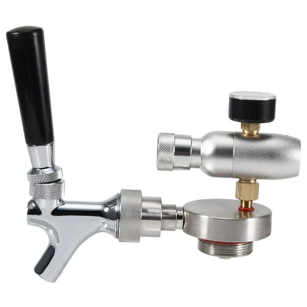 Beer Faucet Stainless Steel Beer Spear Faucet Tap Dispenser Kit for 2L ...