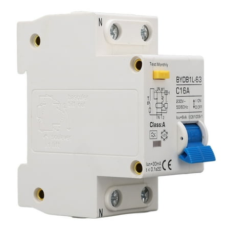Residual Current Circuit Breaker, 30mA Sensitive A Type Leakage ...