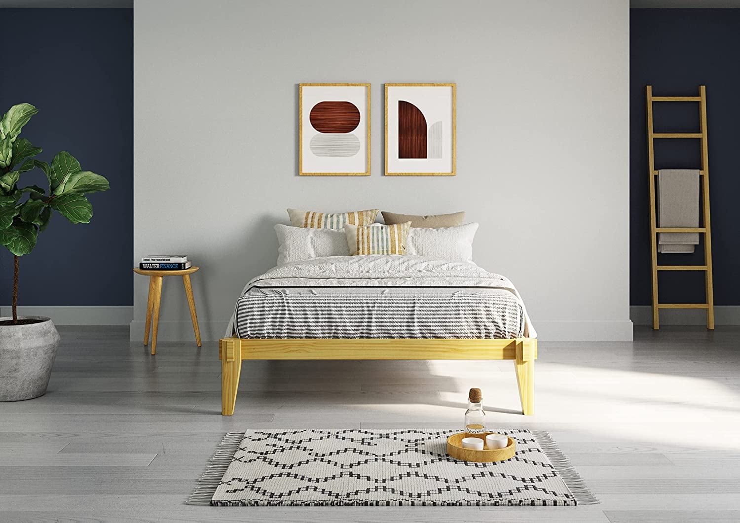 Bme Full Size | Chalipa Signature Wooden Bed Frame Without Headboard ...