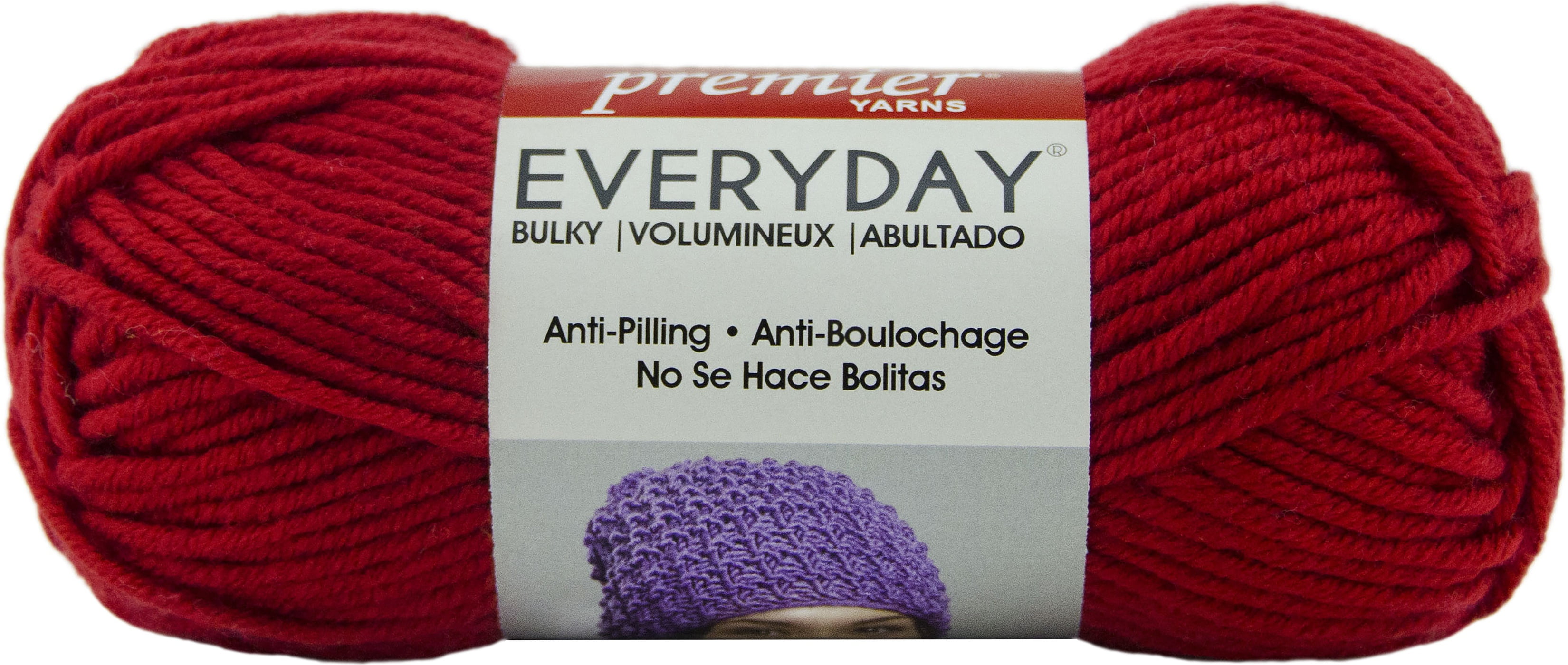 Premier Yarns Everyday Bulky Yarn-Red | Walmart Canada