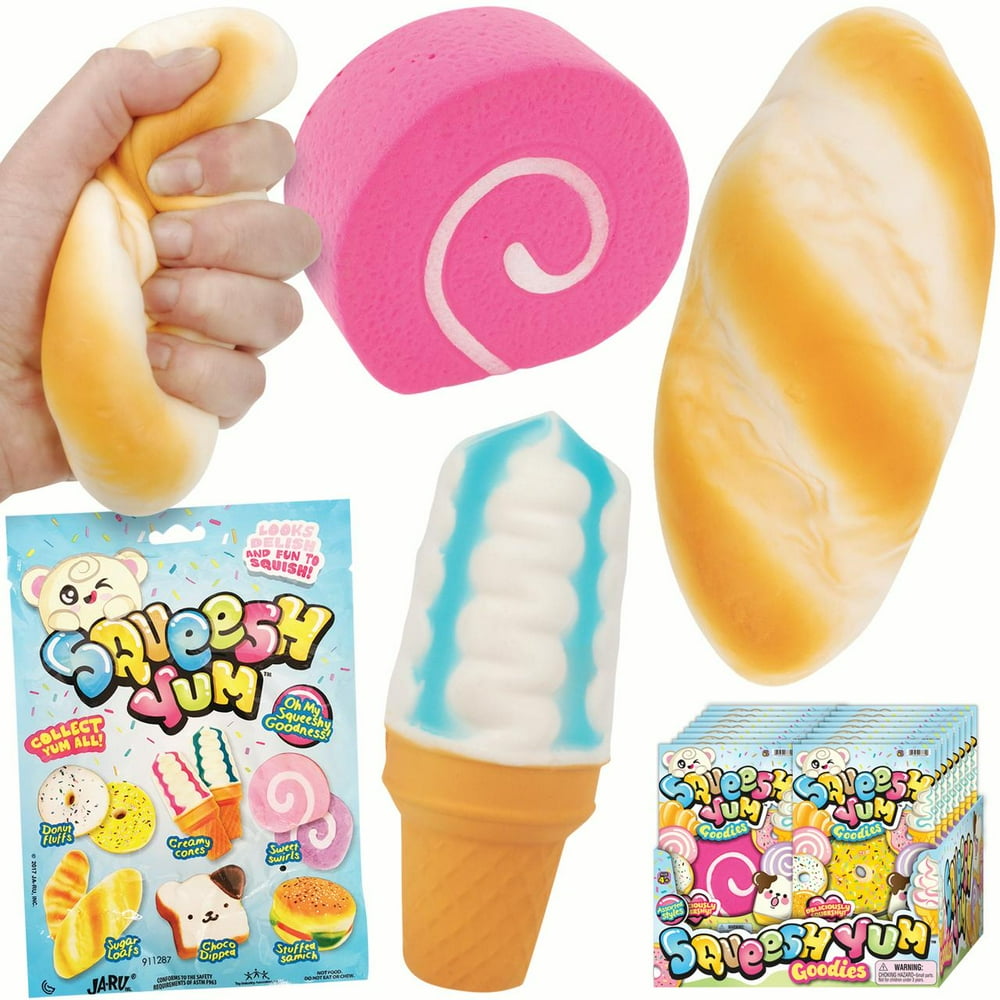 Squeesh Yums Squishy Delish And Squish 5 Novelty Toy Assorted Styles 6 Pack