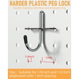 INCLY 120 PCS Heavy Duty Pegboard Hooks Set for Tools, Suitable for 1/4 ...