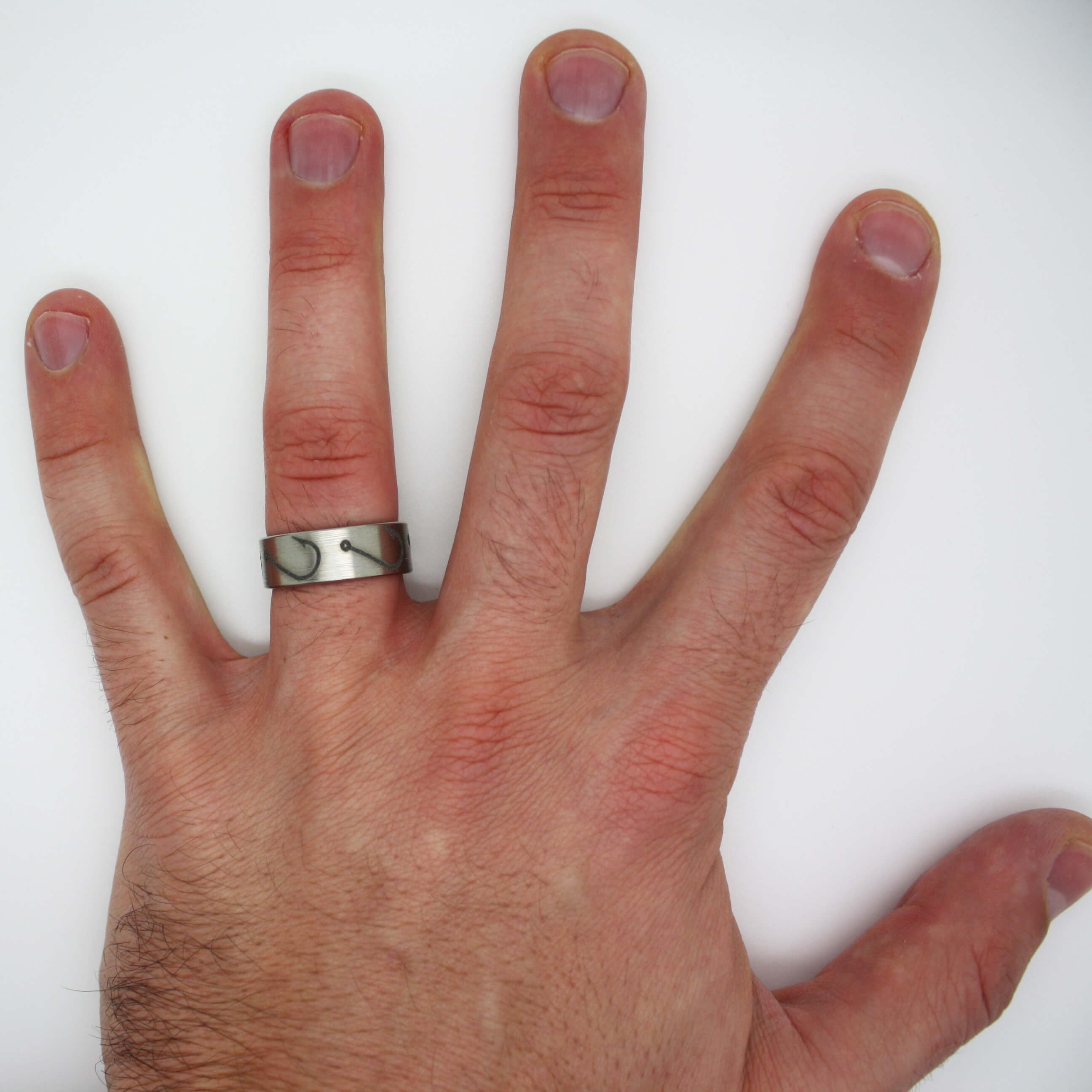 Fish Hook Wedding Ring