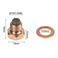 CaraMart For M14 X 1.5mm Magnetic Oil Sump Drain & Washer For BT 1100 ...