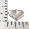 50pc 304 Stainless Steel Stamping Blank Tag Heart Pendants Craft ...
