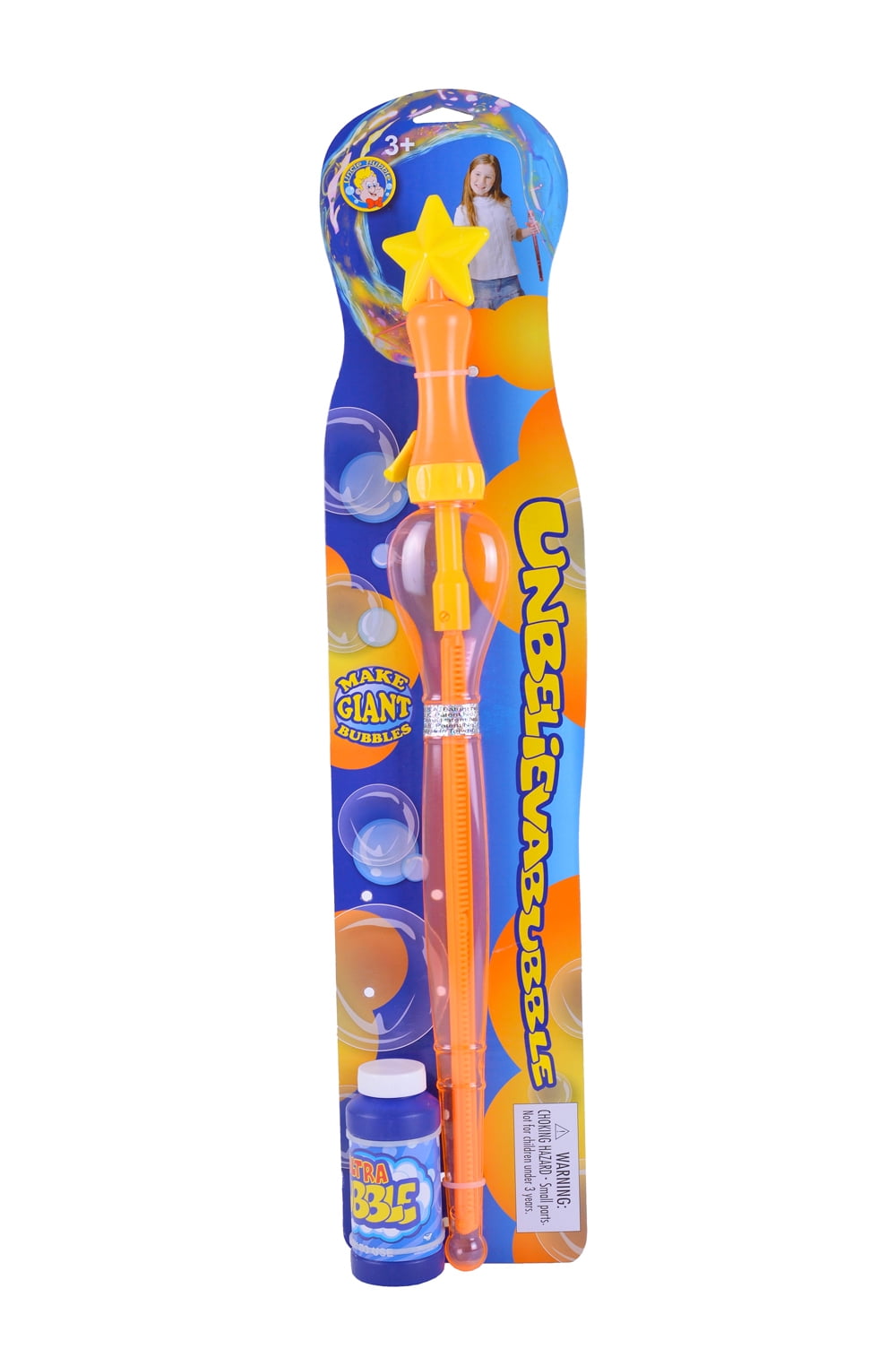 Uncle Bubble Unbelievabubble Bubble Wand, Orange 19” - Walmart.com