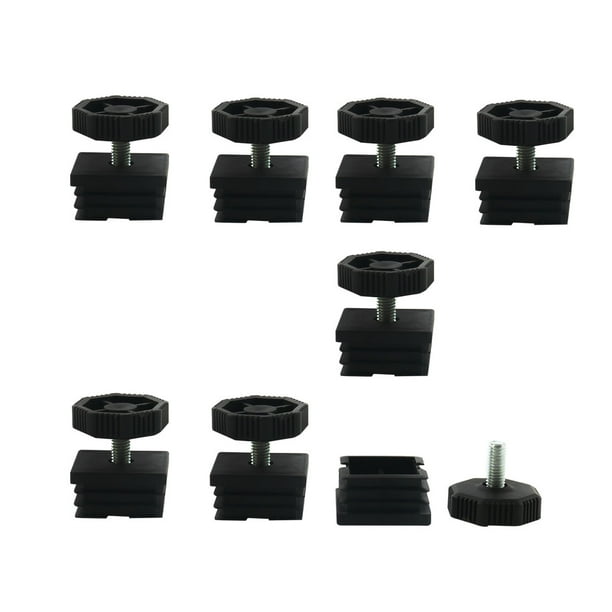 Leveling Feet 38 x 38mm Square Tube Inserts Kit Furniture Glide ...