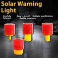 YIGSECU Lamp Solar Powered LED Warning Light Road Traffic Barrier ...