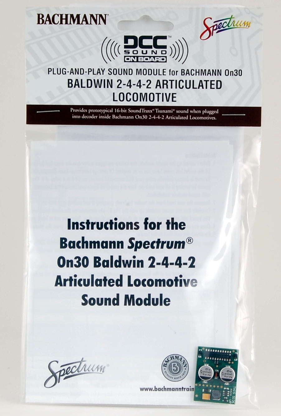 Bachmann Train DCC Tsunami Plug & Play Sound Module for 2-4-4-2 On30 ...