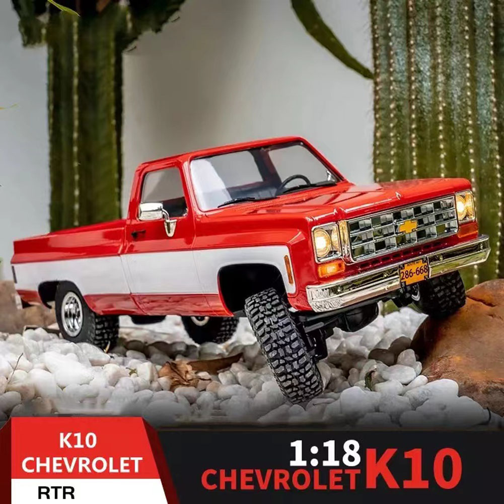 Fms Rc Car Fms 1:18 Chevrolet K10 Pickup Truck Officially Authorized Classic Retro Off-road ...