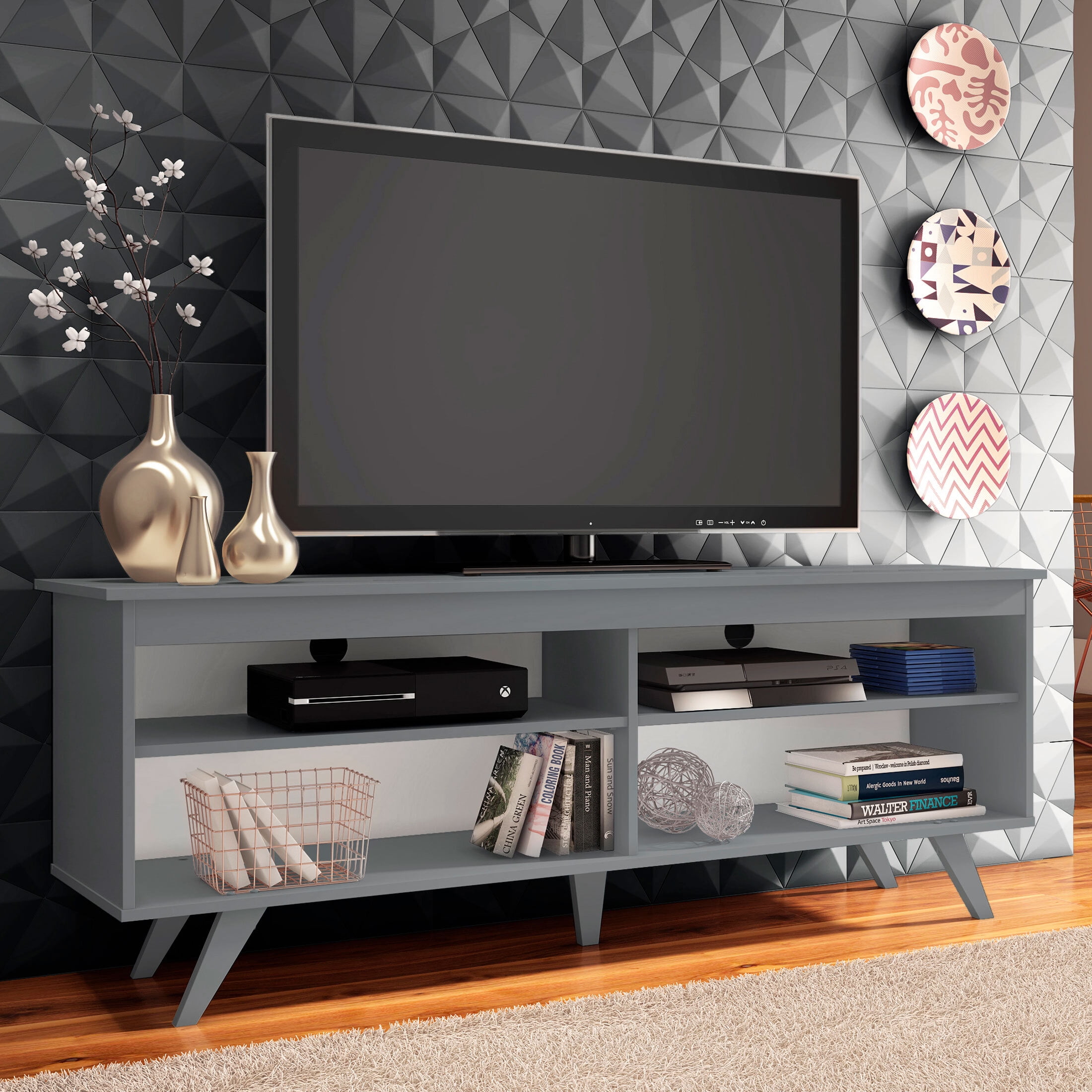 Madesa Modern Entertainment Center, TV Unit, Console Table, TV Stand ...