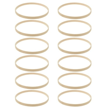 OUNONA Wooden Hoop Ring Craft Wreath Dream Catcher Rings Hoops Wood ...