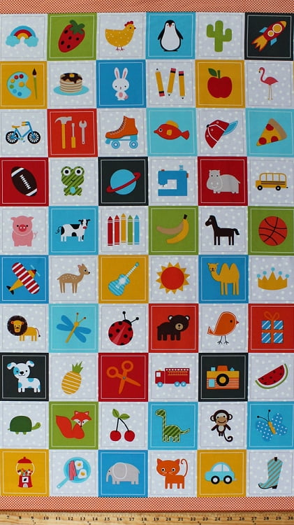 23.5" X 44" I-Spy Panel I Spy Patches Pictures Squares Kids Children's ...
