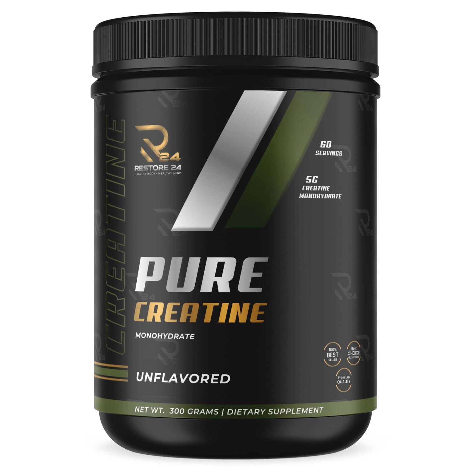 Pure Creatine Monohydrate - Unflavored Vegan Creatine Powder for Pre ...