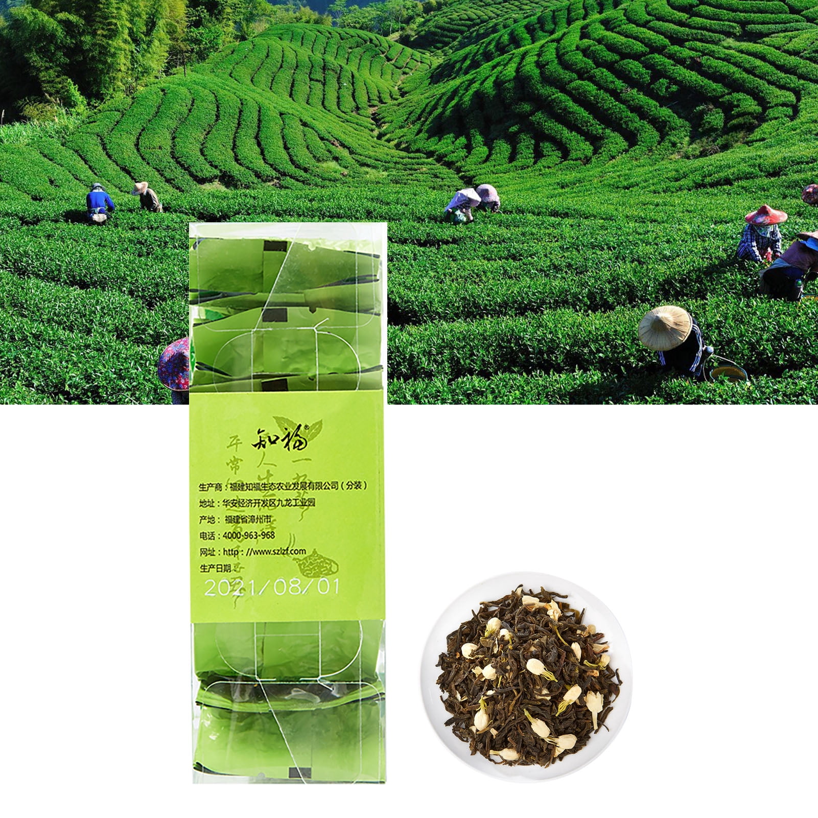 Té Verde, Té De Jazmín Rústico Natural Para Regalos Festivos ANGGREK ...
