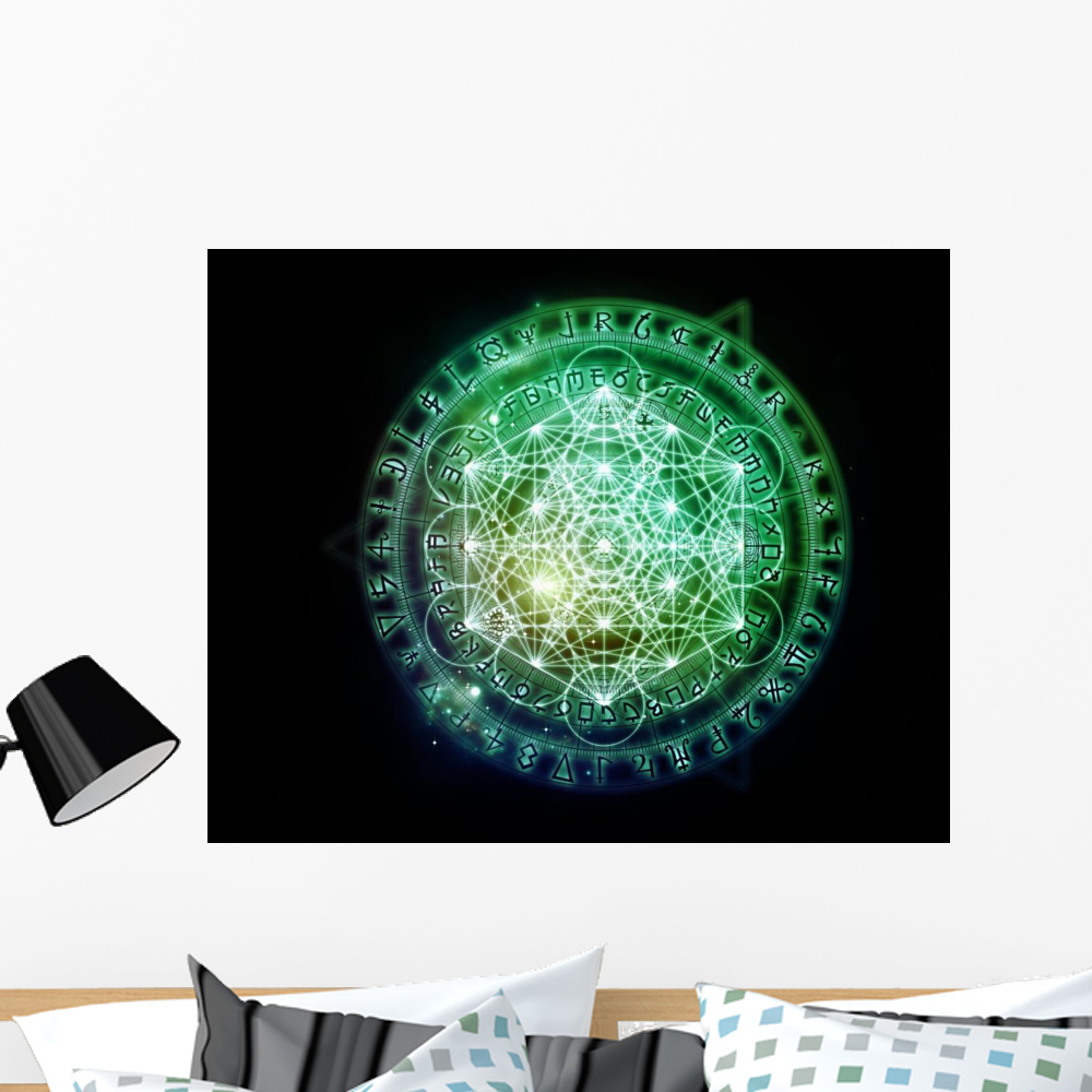 Evolving Sacred Geometry Wall Mural Decal Sticker, Wallmonkeys Peel ...
