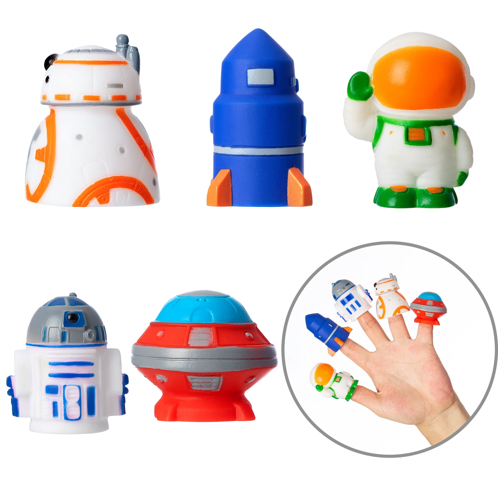 RANKSING 5Pcs Spaceman Finger Puppets Playing Toys Great for ...