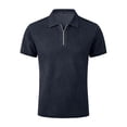 Breeze Polo Shirts for Men Ice Silk Quick Dry Textured Mesh Half-Zip ...