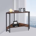 26.77*26.77*29.53 Modern Simple Triangular Brown Small Desk with ...