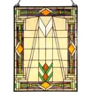 Tiffany Style Stained Glass Window Panel, Hanging Geometric Design ...