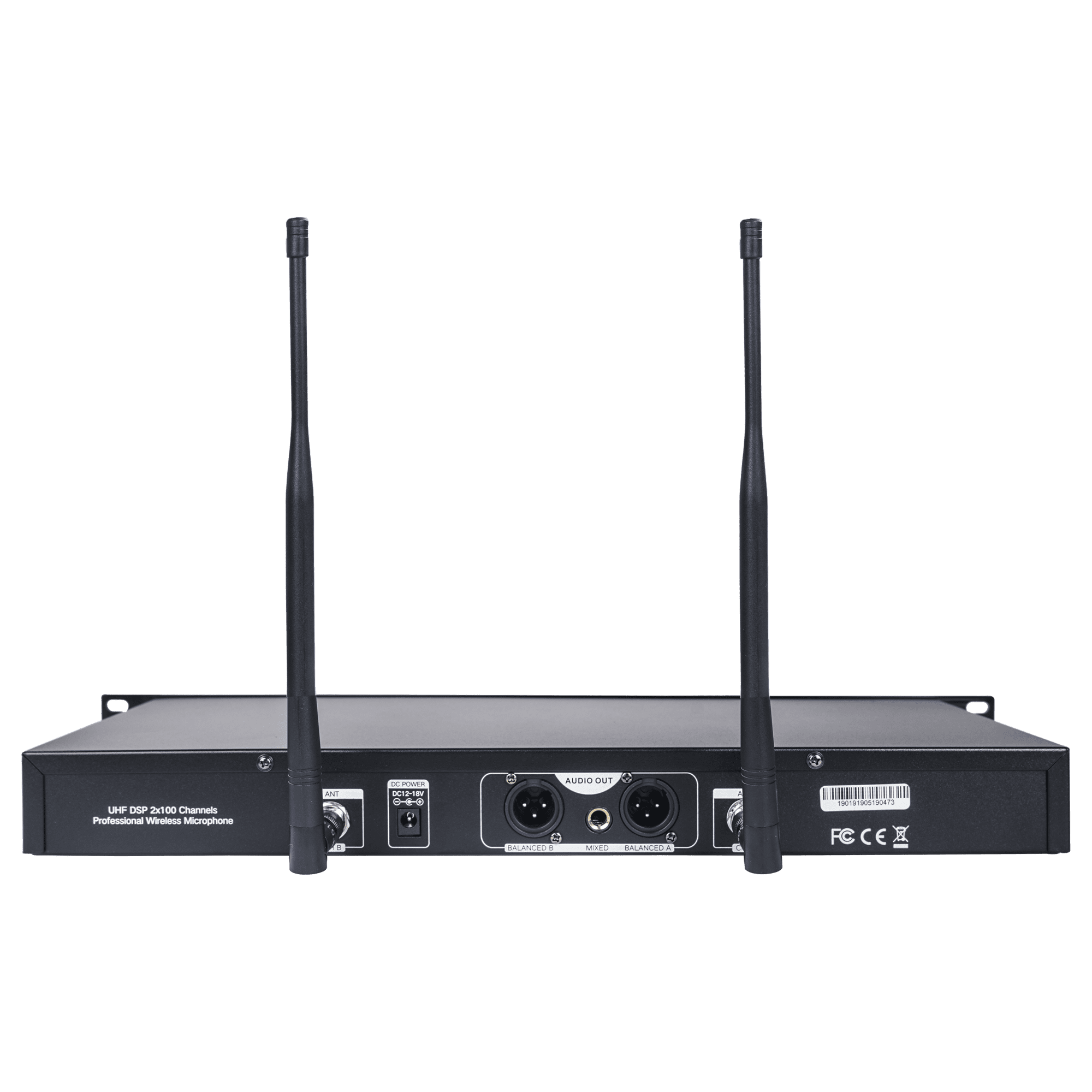 Buy Sound Town 200 Channels Professional UHF Wireless Microphone System with Rack Mountable ...