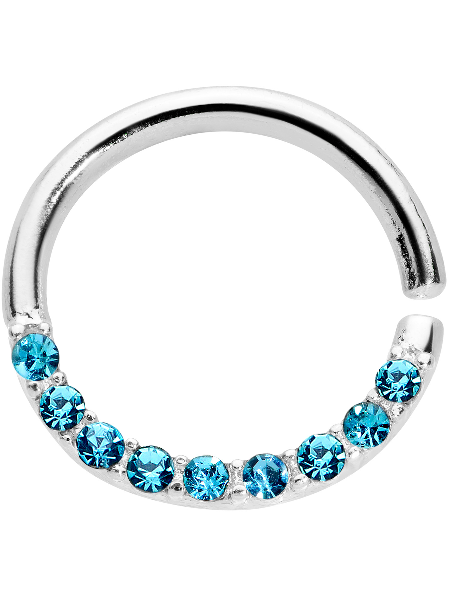 Body Candy 20G Stainless Steel Nose Rings Cartilage Tragus Daith Blue ...