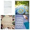 5Pcs Clear Acrylic Waved Shaped Rulers Templates For Sewing And ...