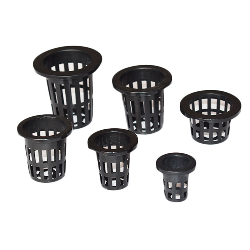 SPRING PARK 50Pcs Heavy Duty Hydroponic Planting Mesh Pot Net Plastic ...