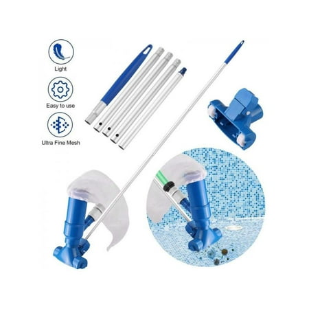 Portable Swimming Pool Jet Vacuum Cleaner Underwater with 5 Section ...