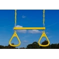 Creative Cedar Designs Ultimate Trapeze Bar w/ Triangle Rings- Yellow ...