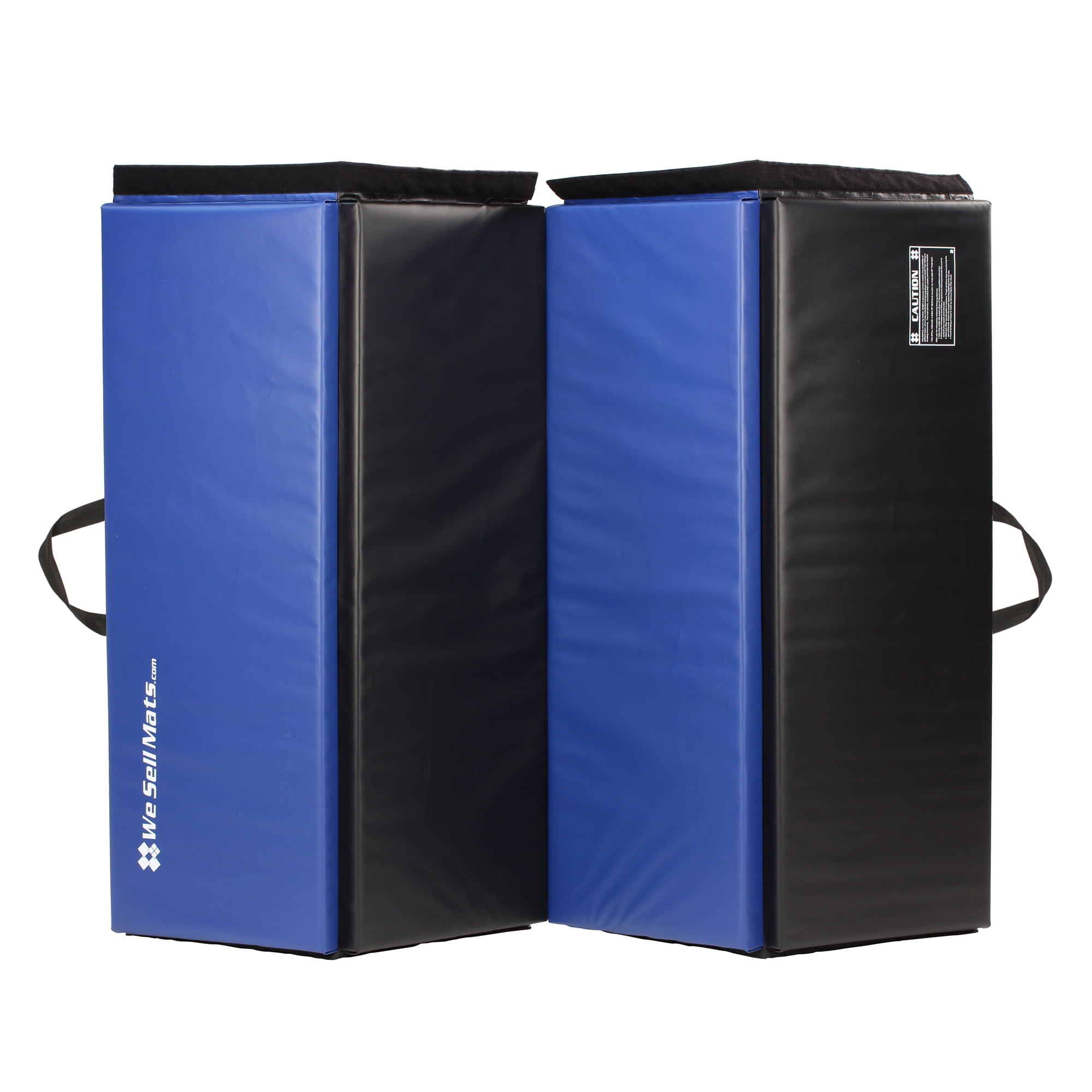We Sell Mats Folding Personal Fitness Exercise Mat, 4' x 6' Blue-Black ...