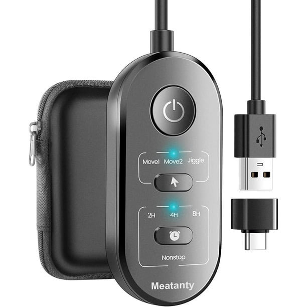 Meatanty 3 in 1 Mouse Jiggler USB Mouse Mover with Timer, Separate Mode ...
