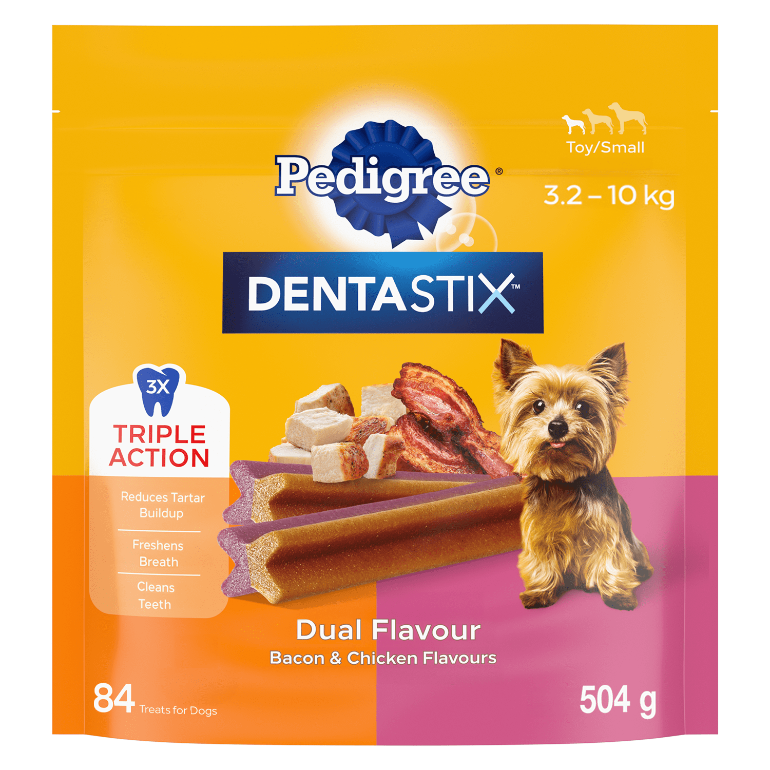 Click here for Pedigree Dentastix Oral Care Dual Flavour Bacon &... prices