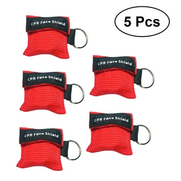 50pc CPR Mask Keychain Emergency Kit CPR Face Shields for First Aid AED ...